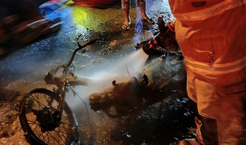 Bikin Merinding! Begini Kondisi Motor Setelah Ludes Terbakar di Depok ...